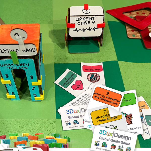 Bot Map with "Global Goals" Game Pieces